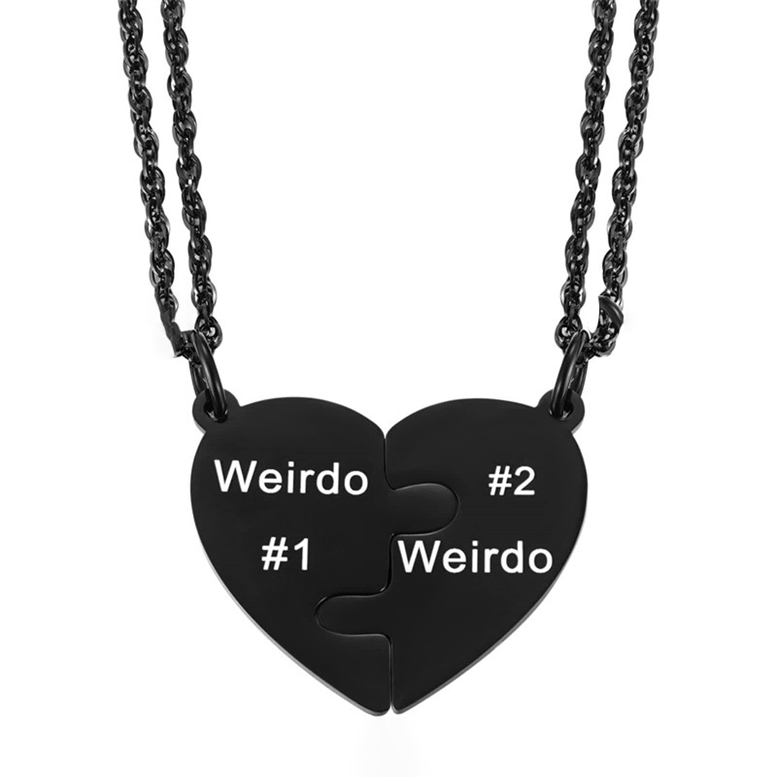 Cuhas Best Friend Necklaces Necklace For 2 Friendship Valentines Day Gifts Split Heart Necklace ...