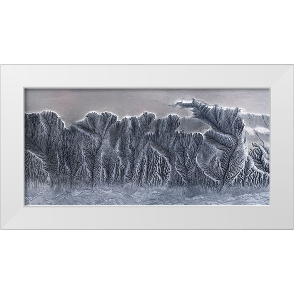 Cui, Yuan 14x9 White Modern Wood Framed Museum Art Print Titled - Earth ...