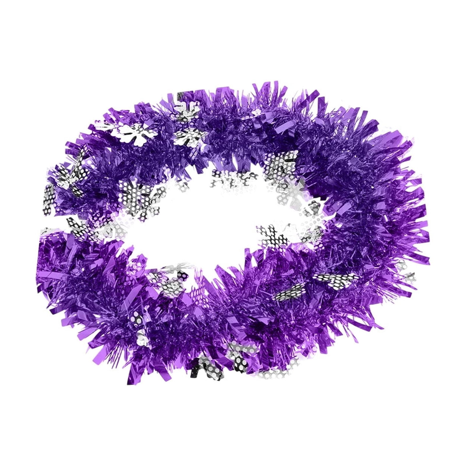 CuiLiyq 6.56 Ft Christmas Tinsel Garland for Xmas Tree, Shiny Metallic ...