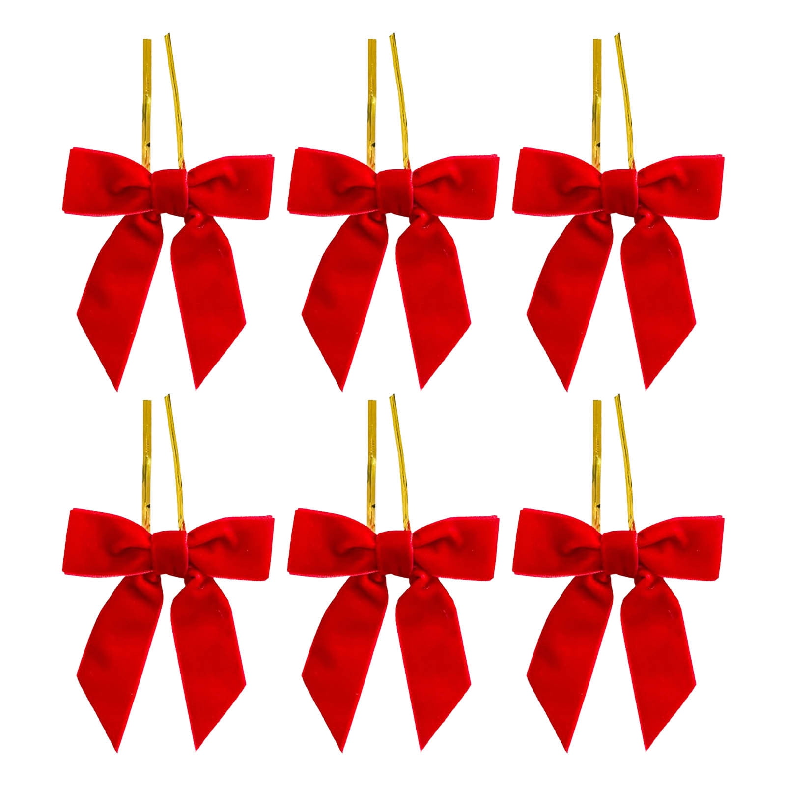 CuiLiyq 6 PCS Burgundy Small Velvet Christmas Bowties, for Christmas ...
