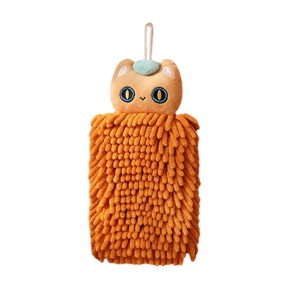 CuiLiyq Chenille Hand Towel, Hand Drying Towel with Hanging Loops for ...