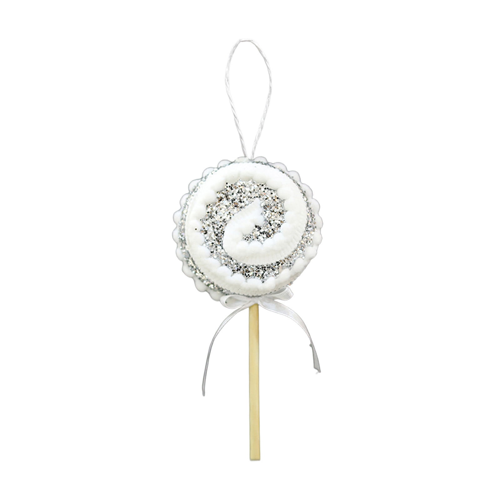 CuiLiyq Christmas Lollipop Ornaments, Foam Candy Picks with Bow, Xmas ...