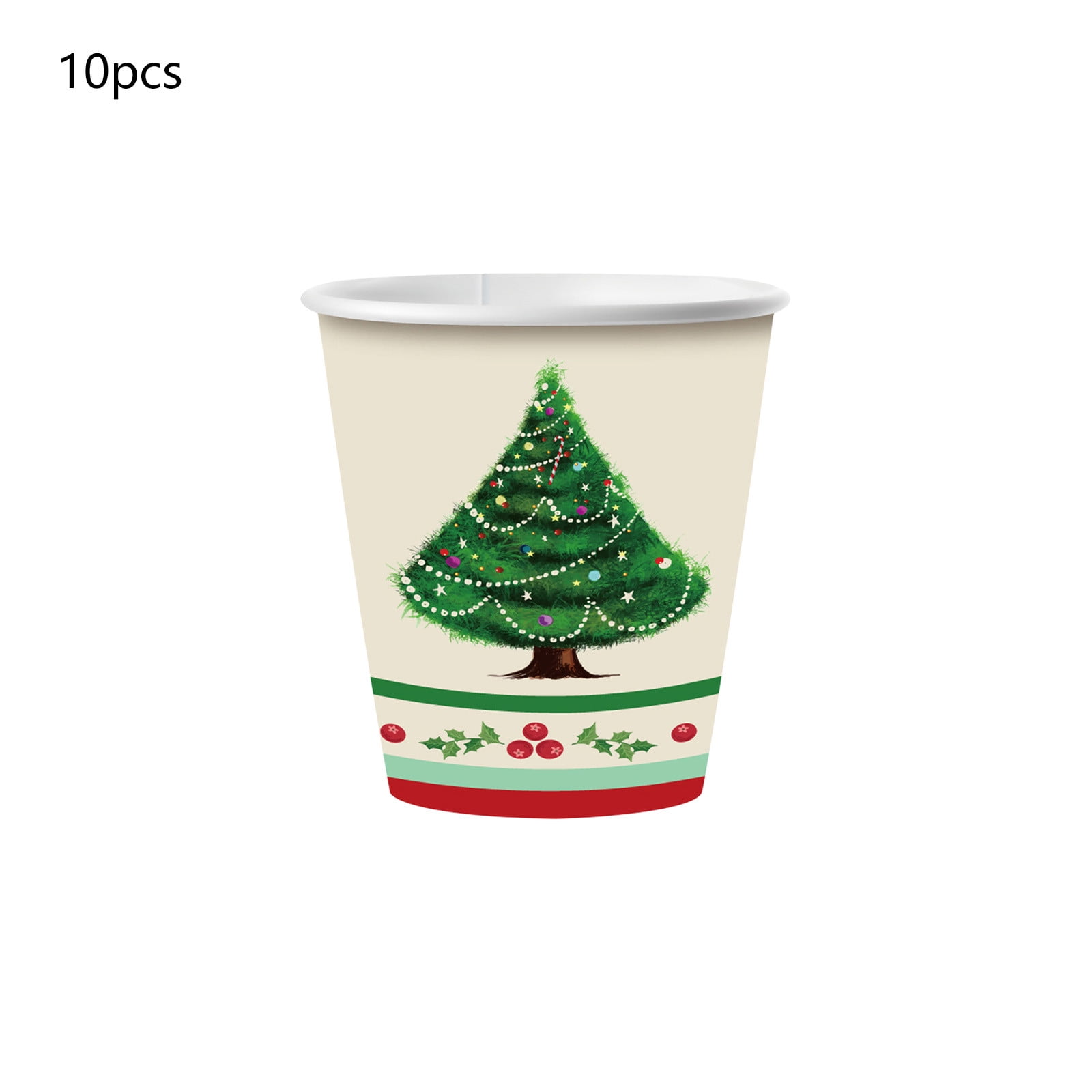 CuiLiyq Christmas Party Supplies Kit, Christmas Tree Disposable ...