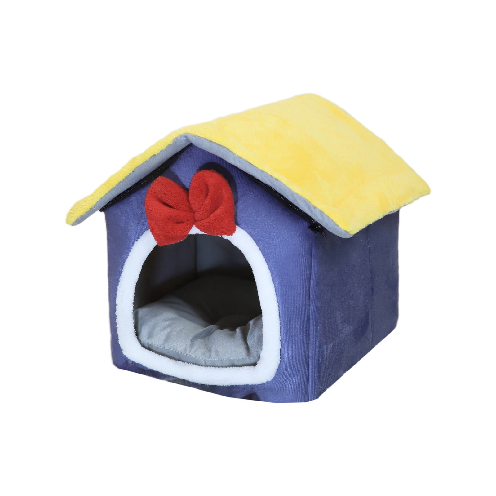 CuiLiyq Dog Houses Soft Indoor Enclosed Tent Huts, Warm Cave Dog Kennel ...