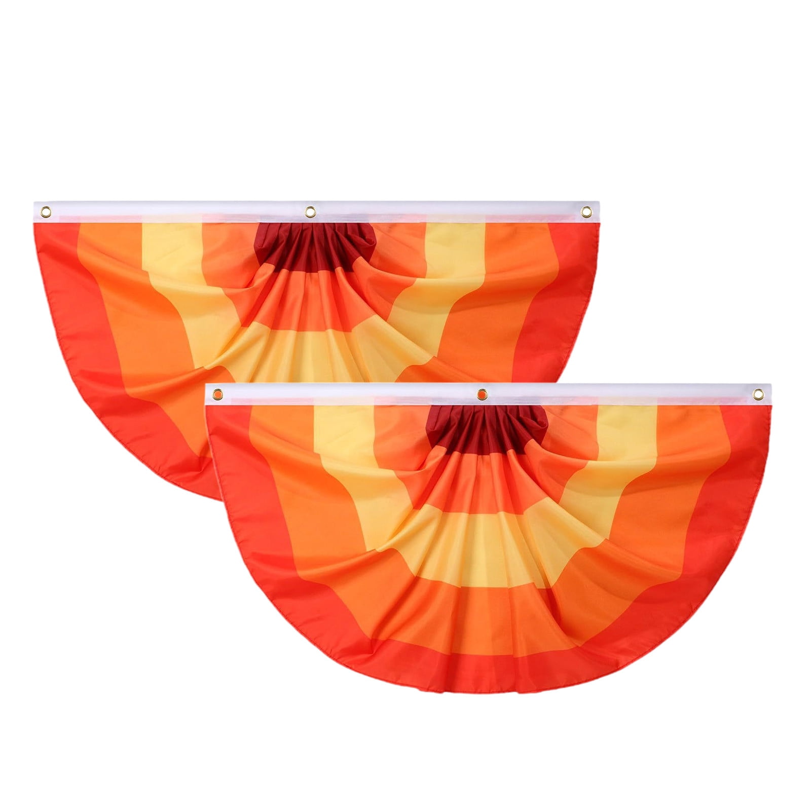 CuiLiyq Fall Pleated Fan Flag Thanksgiving Buntings for Outside Garden ...