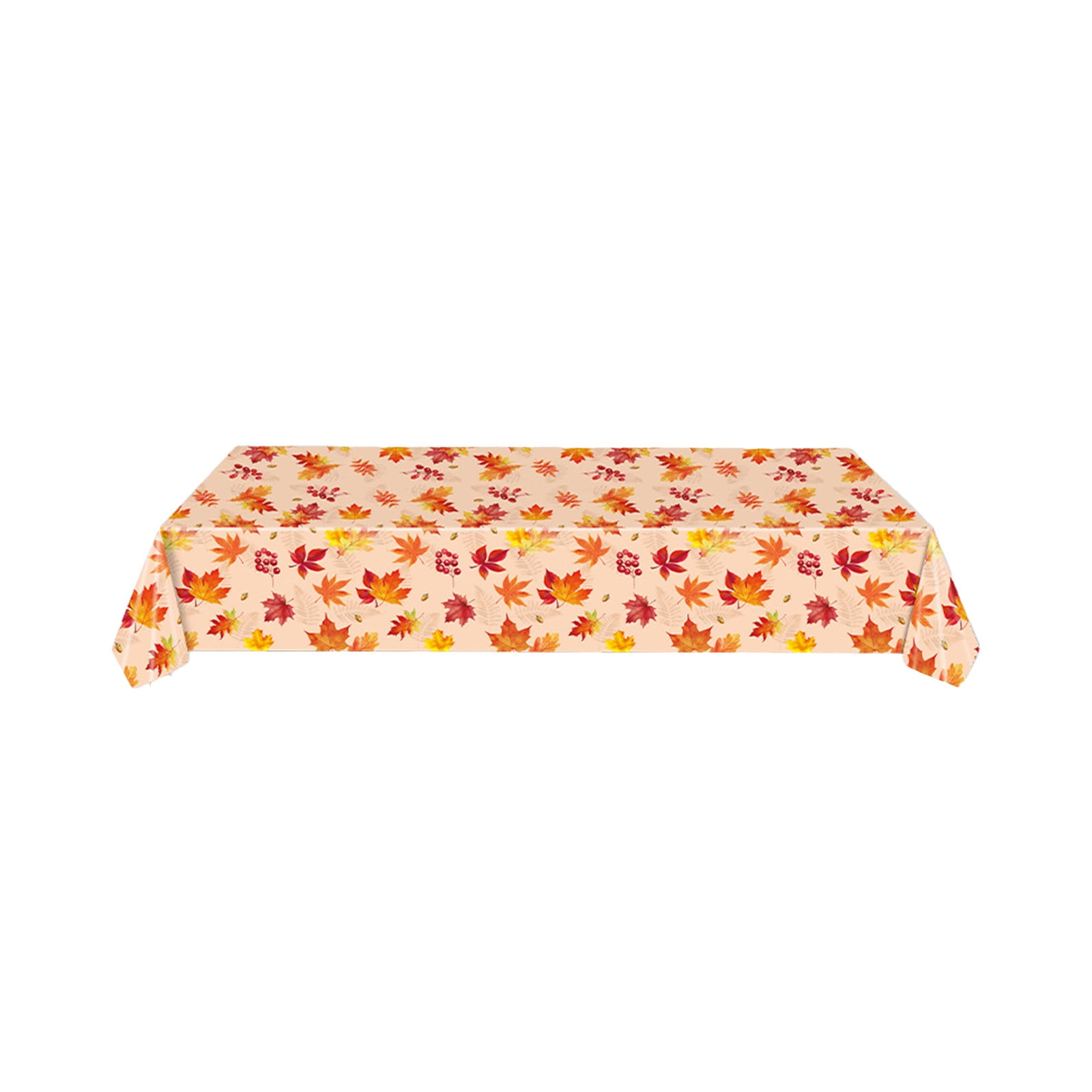 CuiLiyq Fall Tablecloth Maple Leaf Plastic Tablecloths, Disposable ...