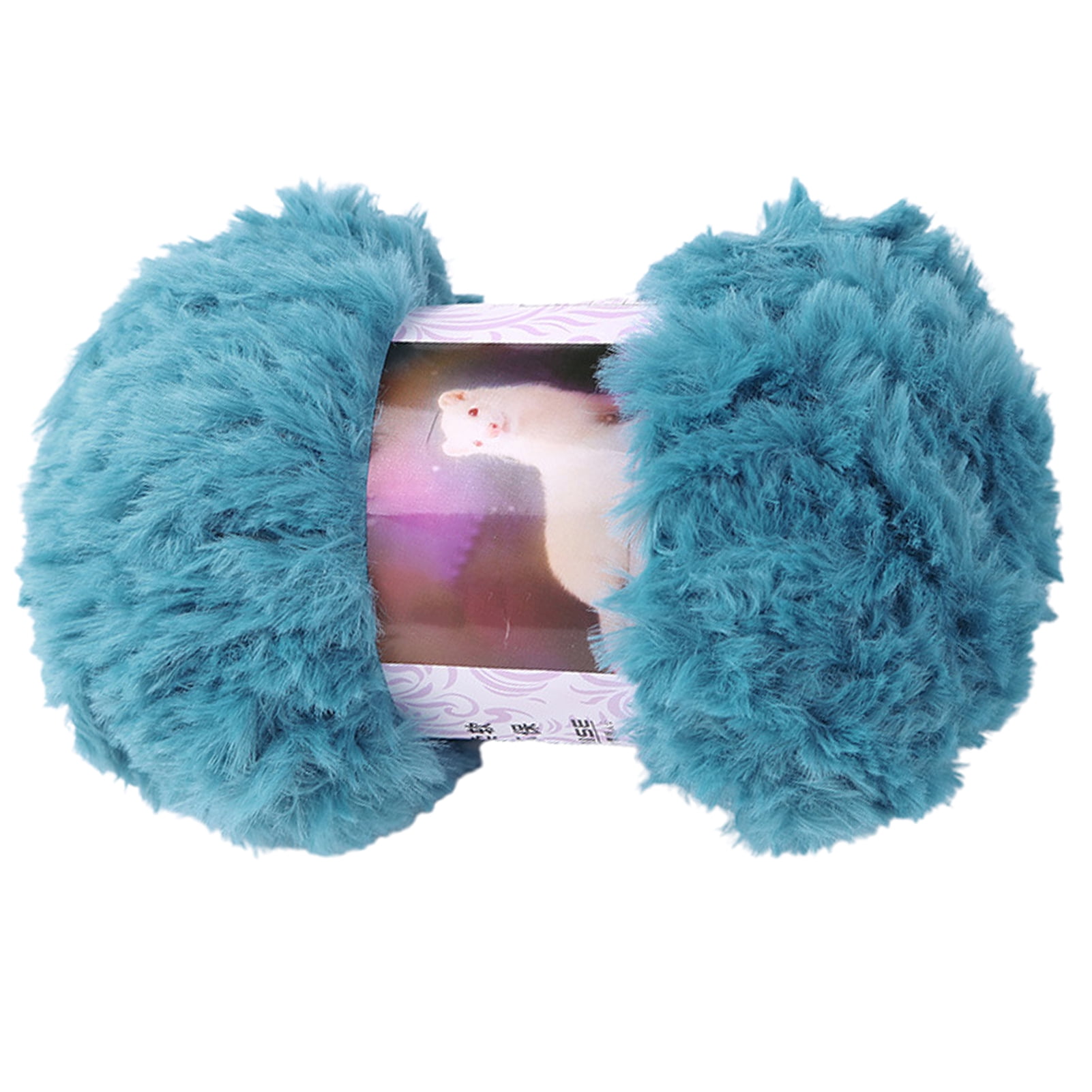 CuiYou 1 Roll 50g Fluffy Skin-frendly Crochet Thread Polyester Clear ...