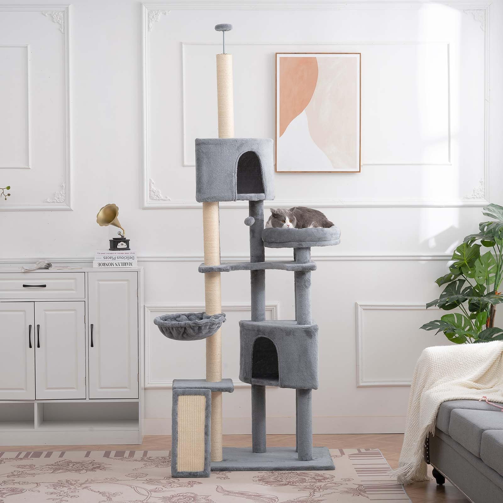 CuisinSmart 105in Heavy Duty Cat Tree Tower for Large Cats, Multi-Level ...