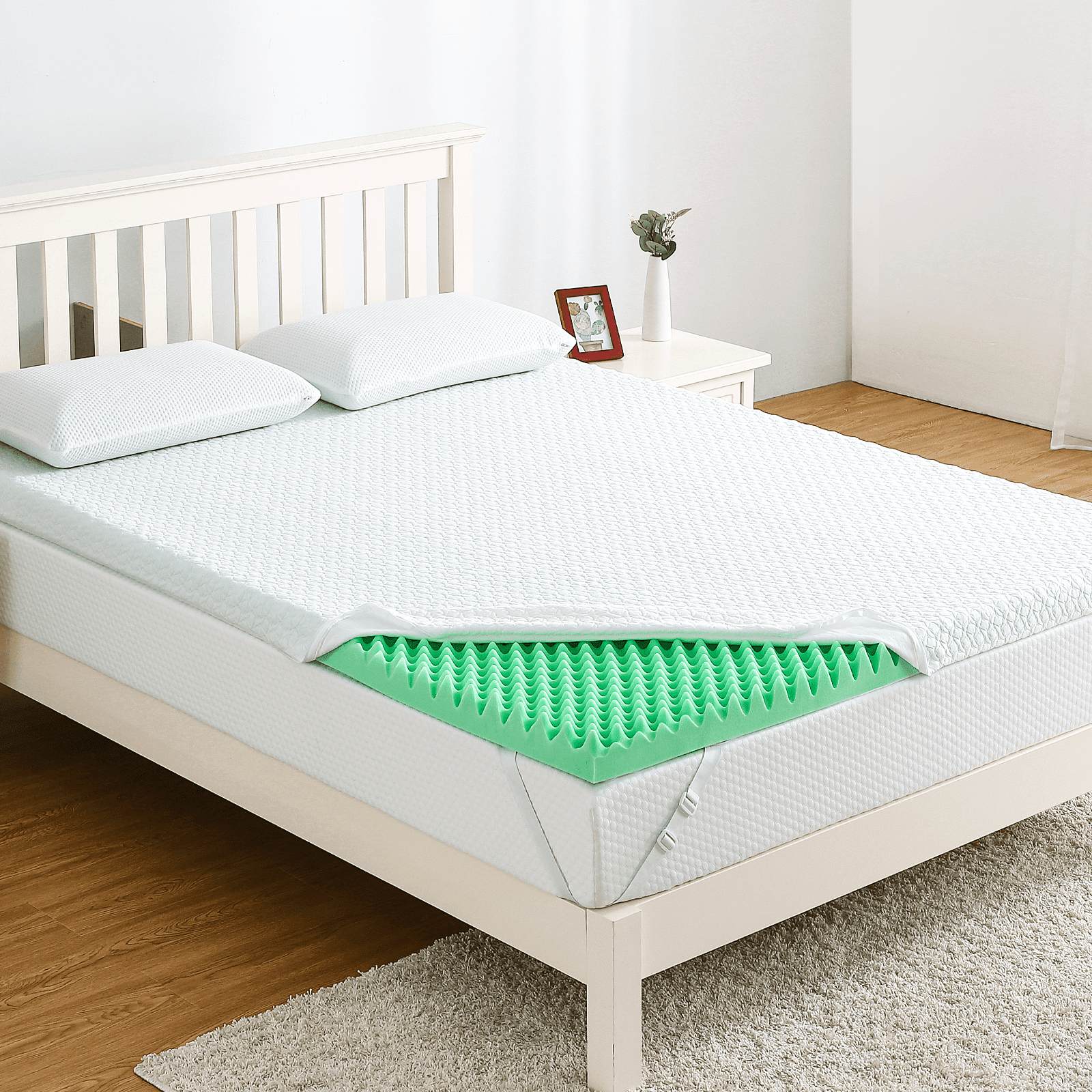 CuisinSmart 2 inch Non-Slip Twin Memory Foam Mattresses - Walmart.com