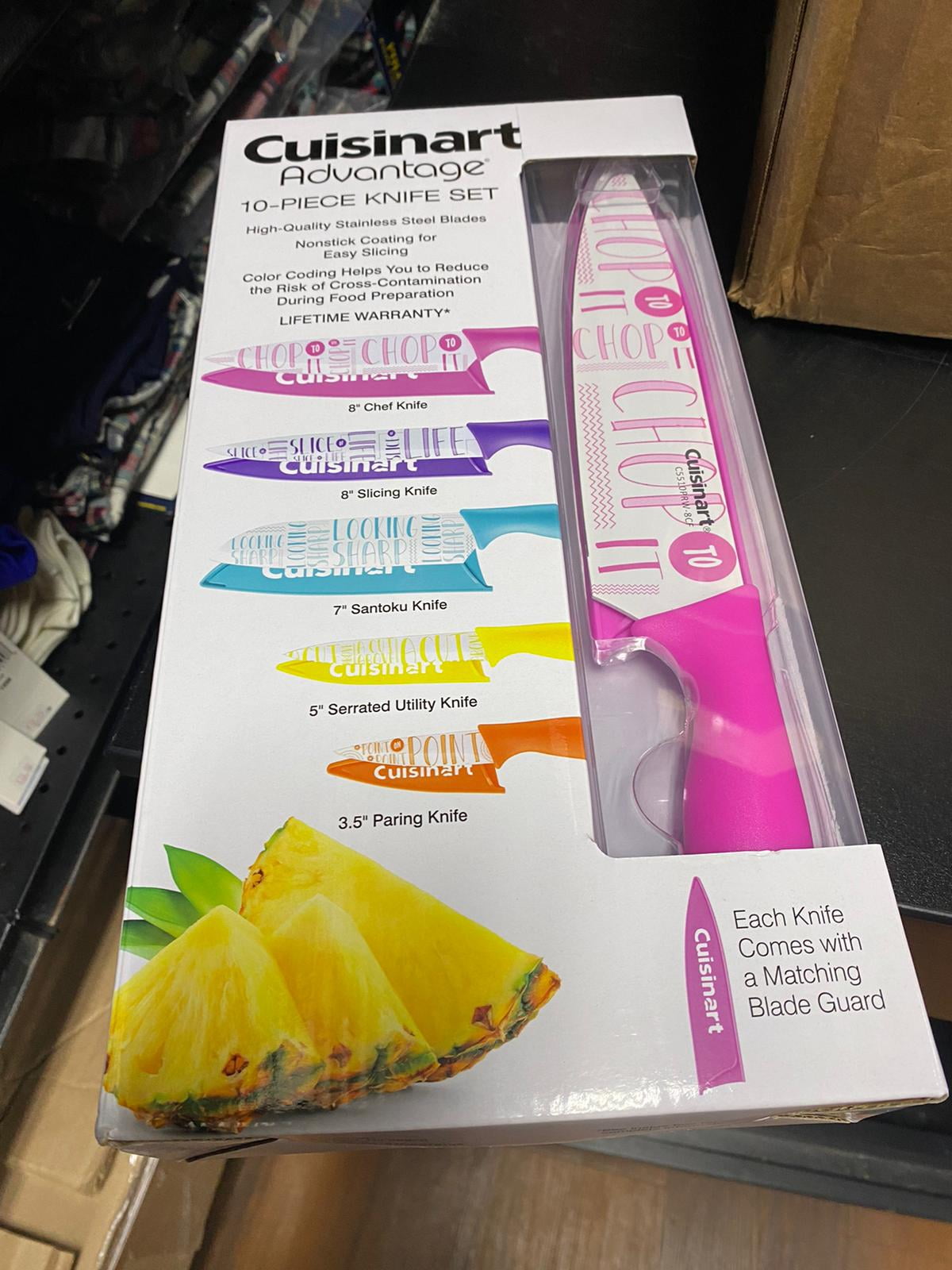 Cuisinart 10-Pc. Printed Words Knife Set - Walmart.com