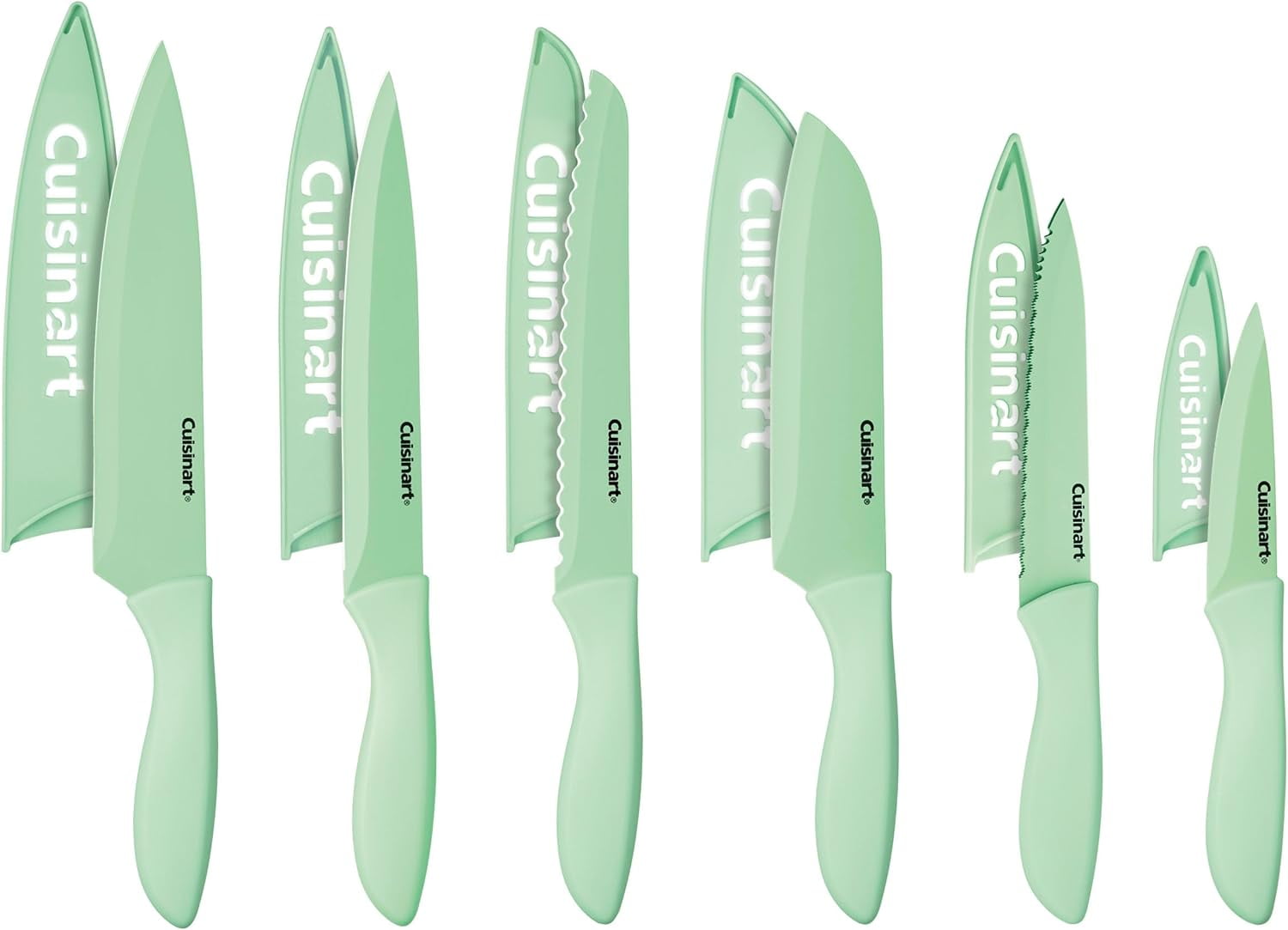 Cuisinart 12-Piece Kitchen Knife Set, Advantage Color Collection with ...