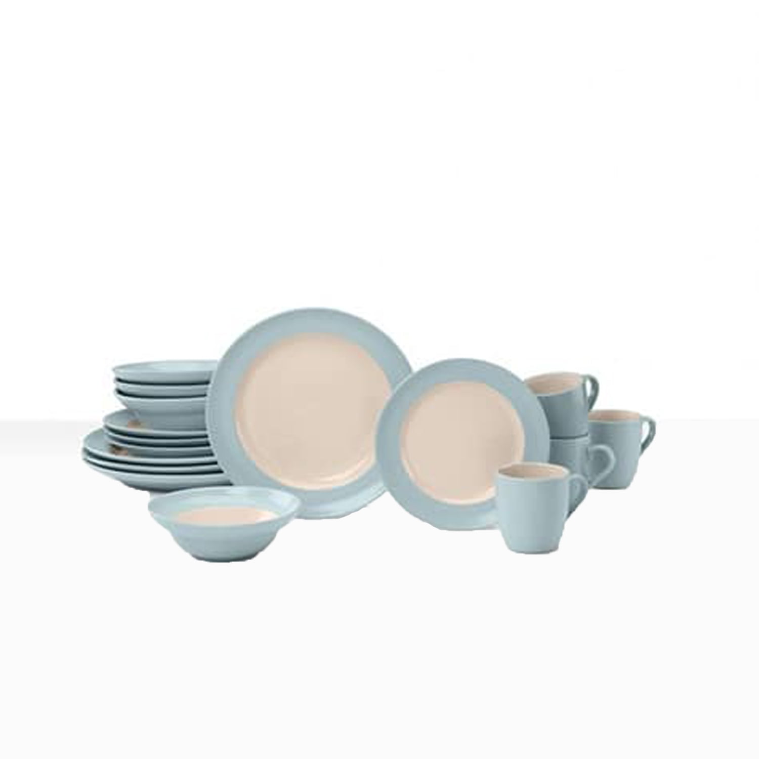 Cuisinart 16-Piece Dinnerware set, Light Blue - Walmart.com