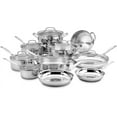Cuisinart 17-Piece Cookware Set, Chef's Classic Steel Collection 77-17N ...