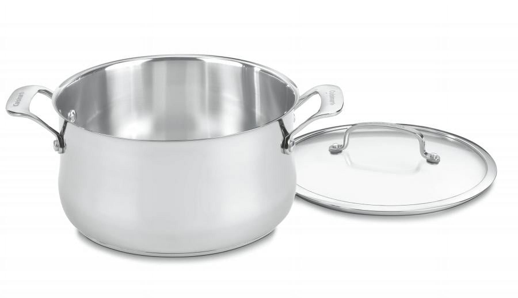 Cuisinart Contour Large 6 Qt. Stainless Steel Saucepot with Cover ...