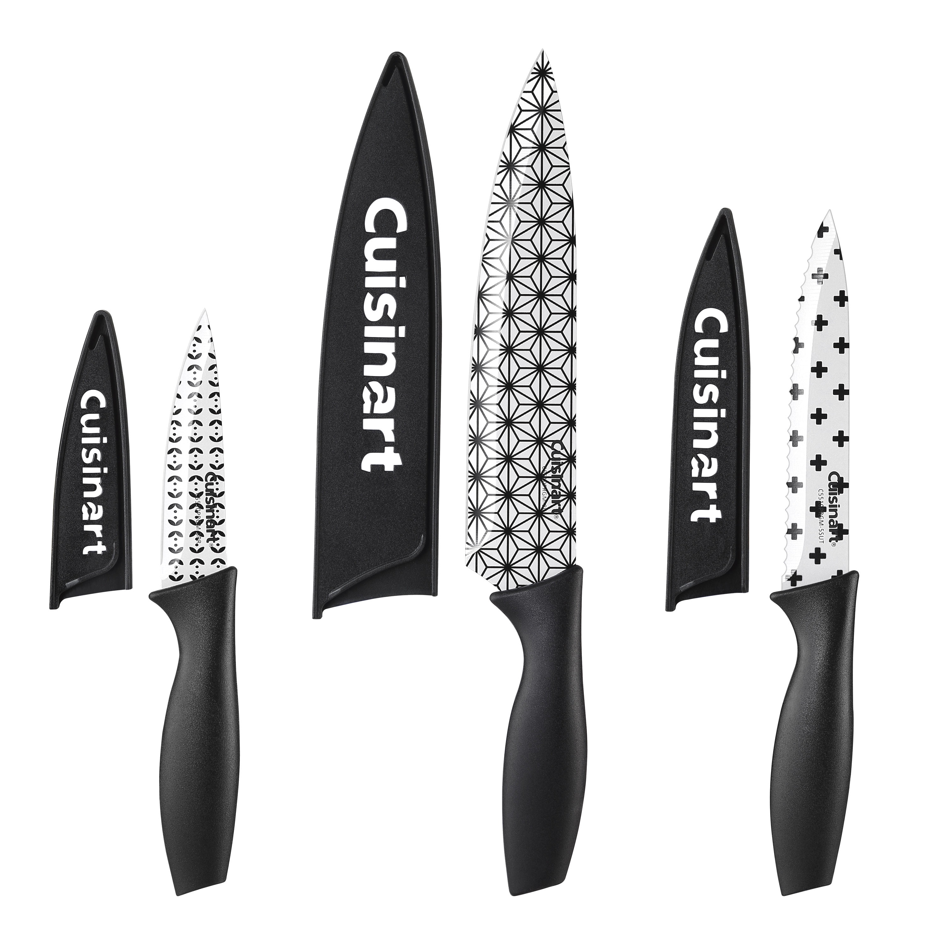 Cuisinart 6pc Printed Color Knife Set, Geometric, C55-6PCSG - Walmart.com