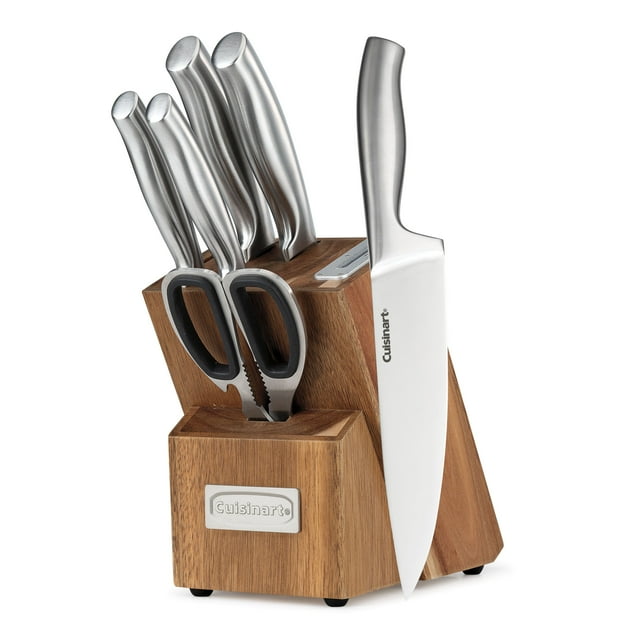 Cuisinart 7PC Stainless Steel Essentials Block Set with Built in ...