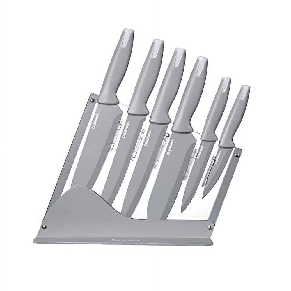 Cuisinart 7pc Ceramic Coated Cutlery Set with End Caps in Acrylic Stand ...