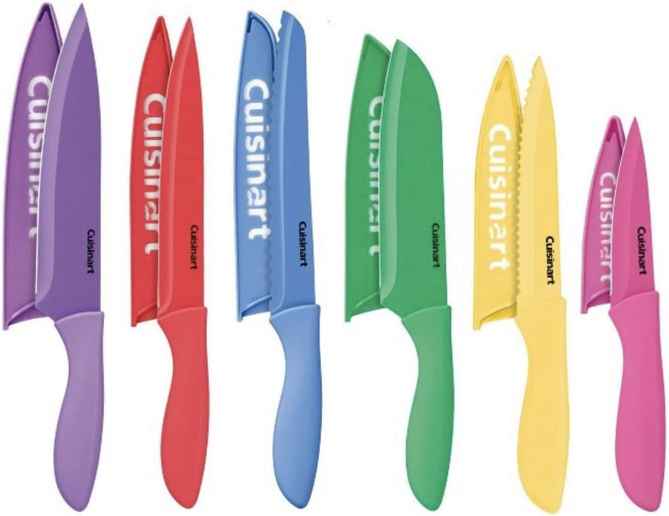 Cuisinart C55-12PC2T Advantage 12pc Ceramic-Coated Color Knife Set ...
