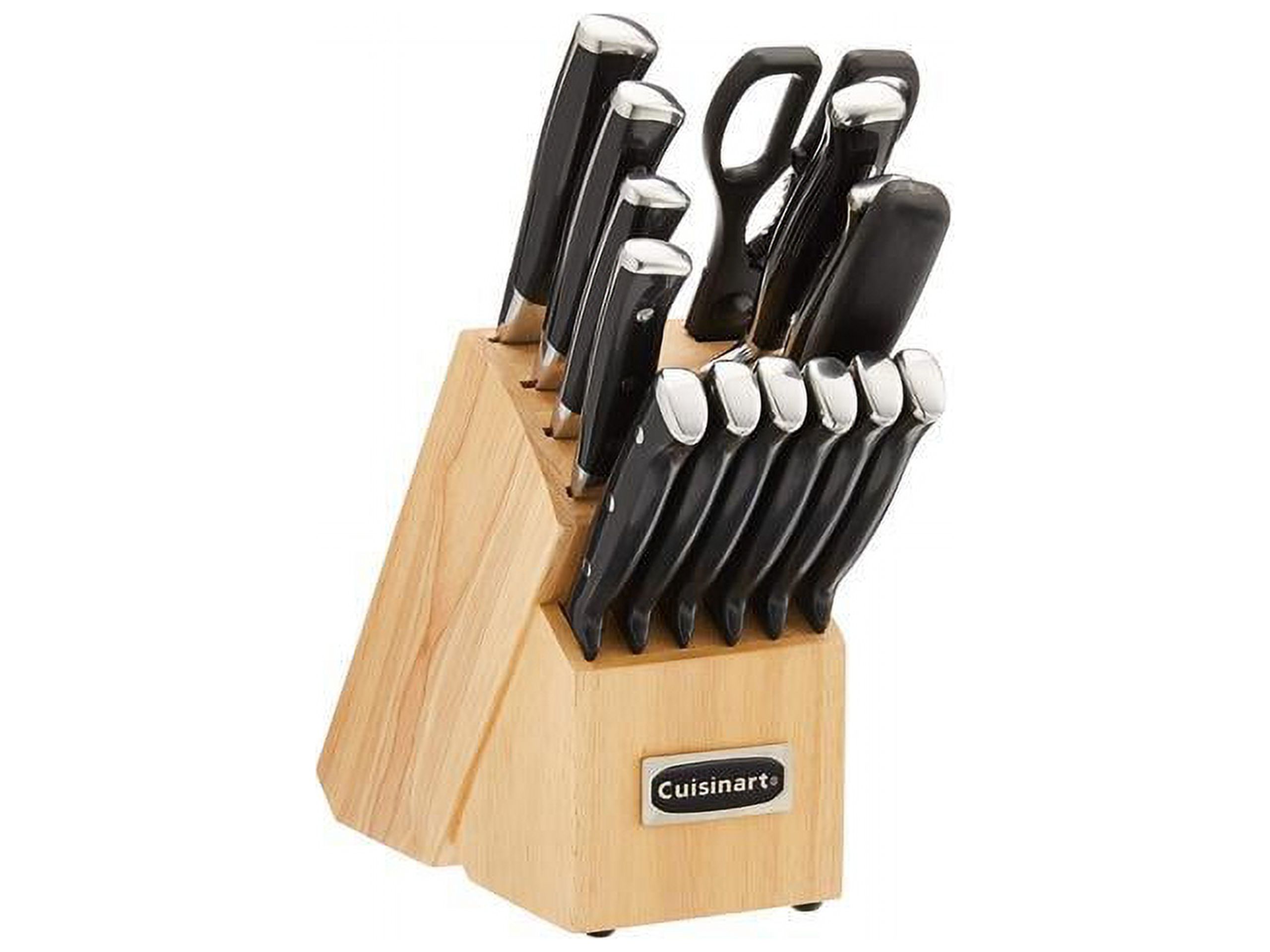 Cuisinart 15pc Stainless Steel Hollow Handle Cutlery Block Set with ...