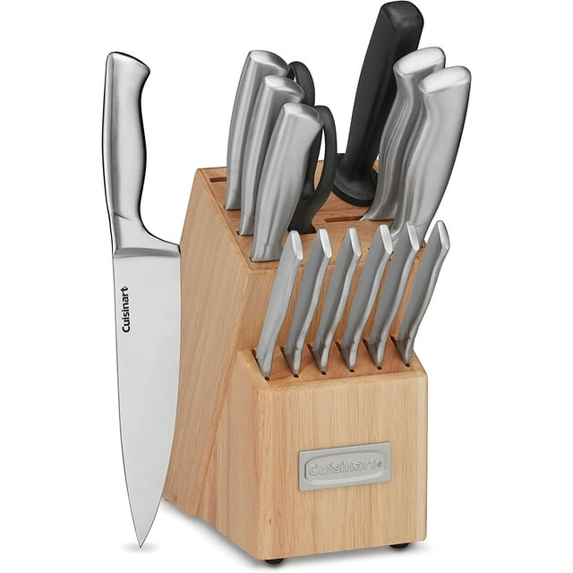 Cuisinart C77SS-15PK 15-piece Block-Knive-set, Natural - Walmart.com