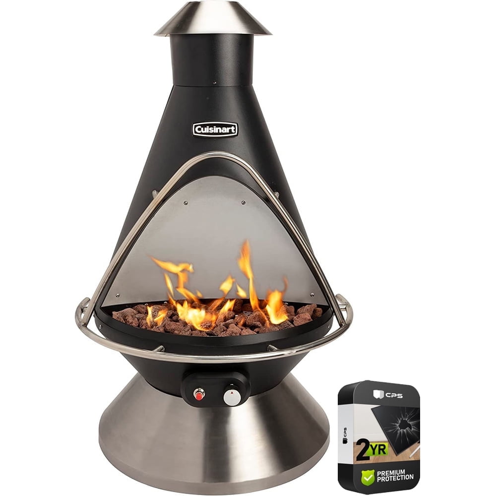 Cuisinart COH-600 Chimena Propane Fire Pit Bundle with 2 YR CPS Enhanced Protection Pack ...