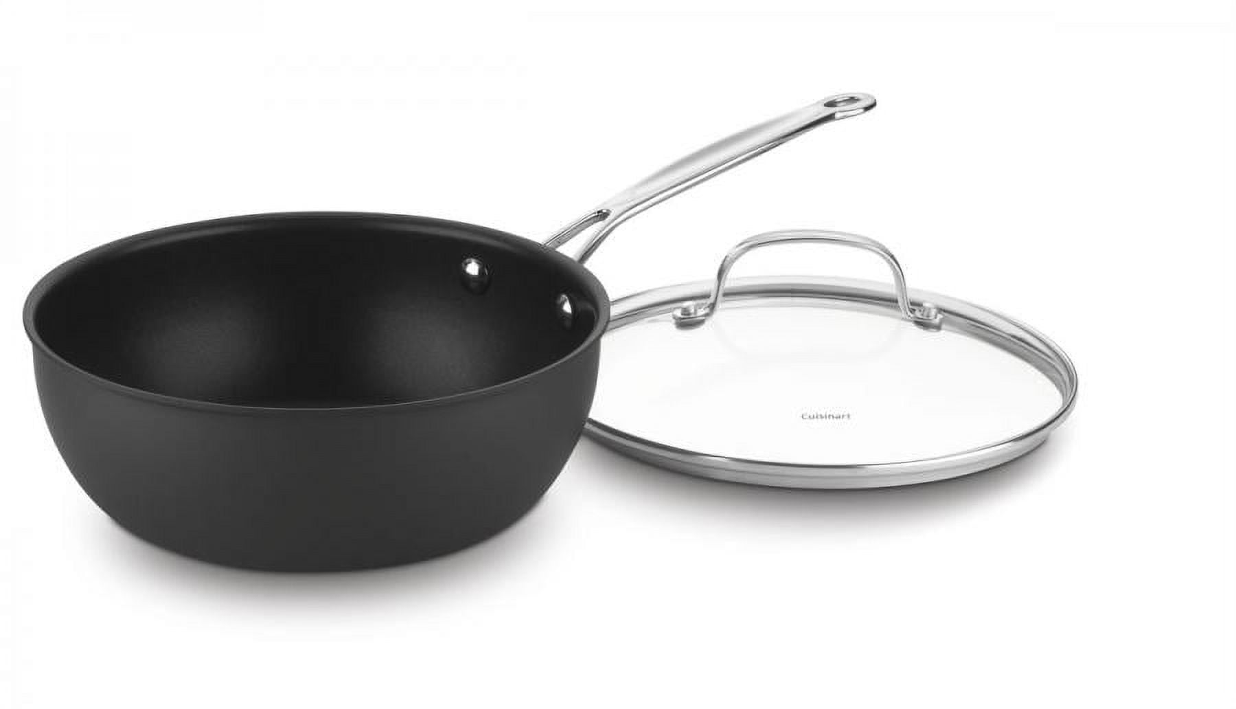 Cuisinart 3 Qt. Chef's Classic Non-Stick Hard Anodized Chef's Pan with ...
