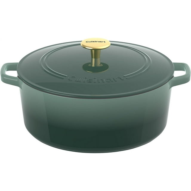 Cuisinart 7 qt Green Cast Iron Casseroles Dishes - Walmart.com
