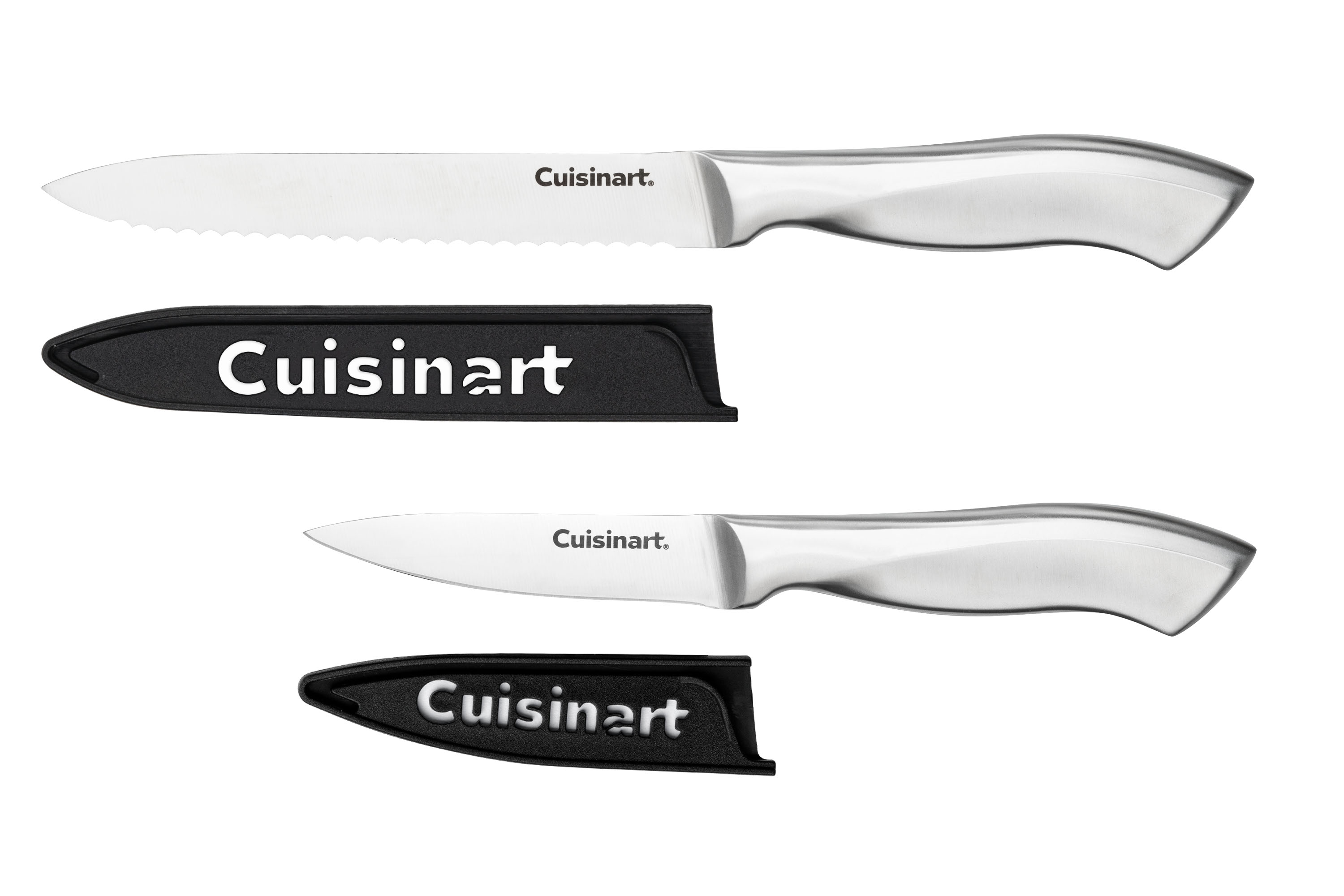 Mainstays 5" Stainless Steel Utility Knife with Black Plastic Handle ...