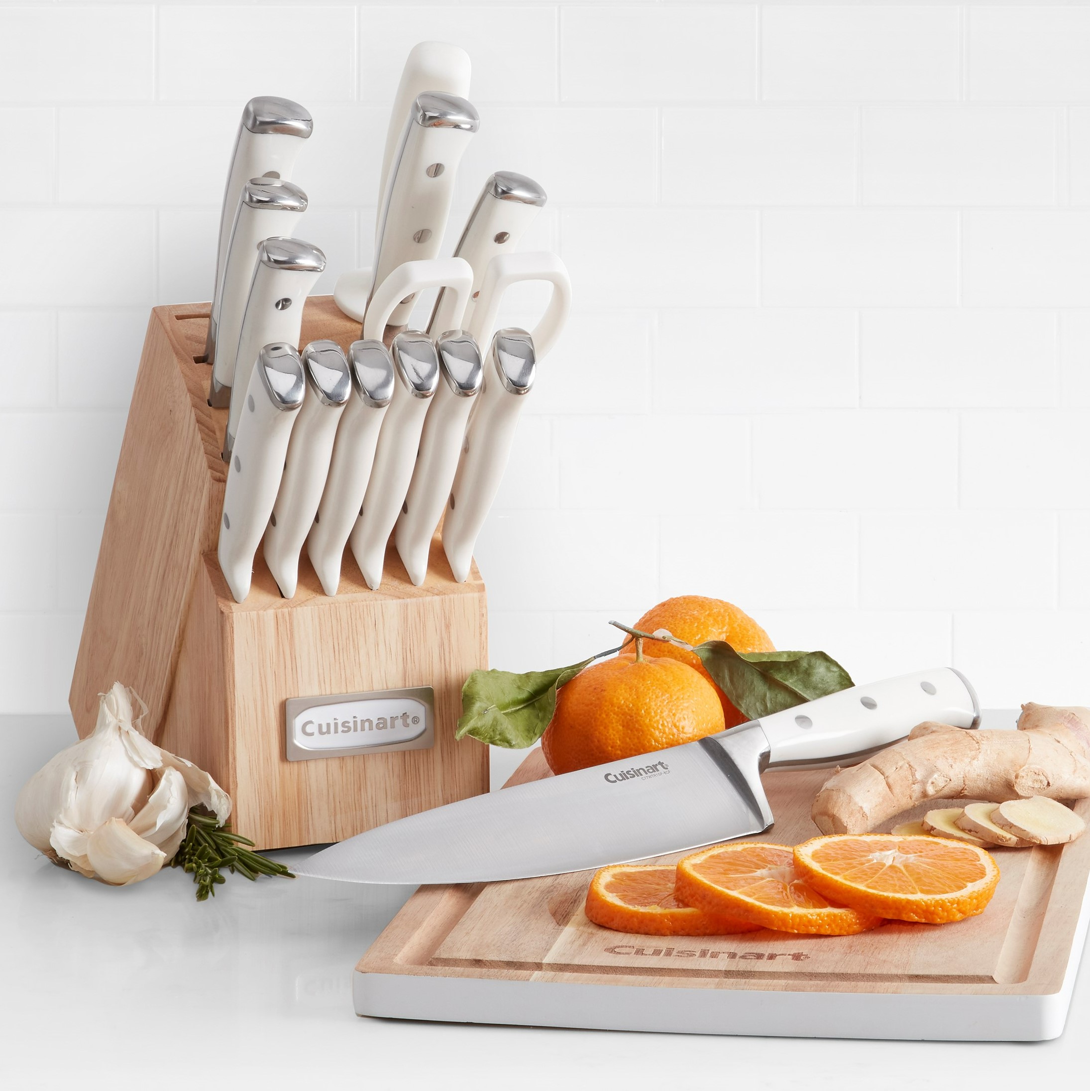 Cuisinart 15pc Stainless Steel Hollow Handle Cutlery Block Set ...