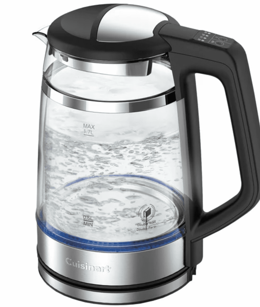 Cuisinart Digital Double Layer Glass Programmable Electric Kettle ...