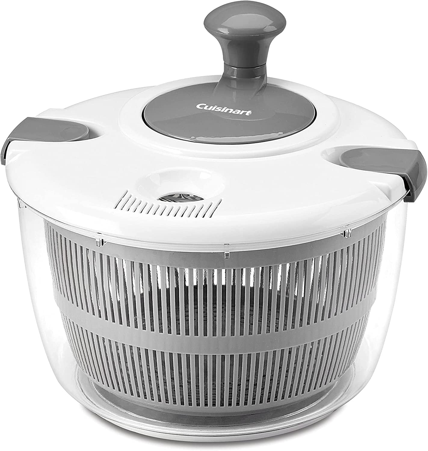 Cuisinart Salad Spinner, 5qt, White and Gray, Wash and Dry Greens ...