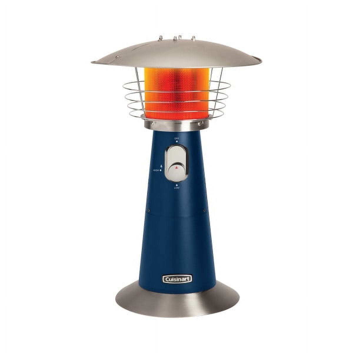 Cuisinart Portable Tabletop Patio Heater, Navy, 11,000 BTU Outdoor ...