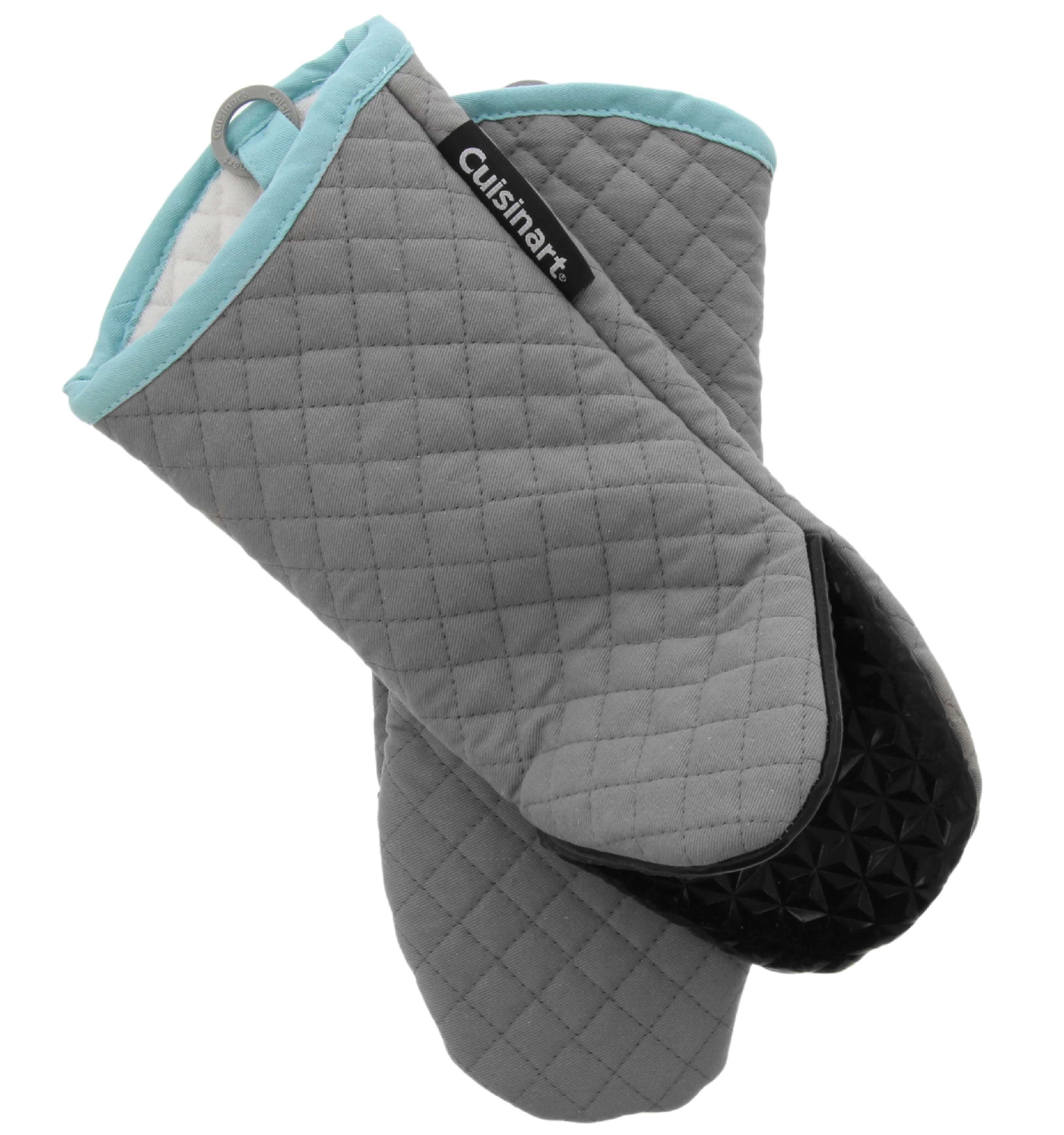 Cuisinart Silicone Oven Mitts/Gloves - Heat Resistant up to 500 F ...