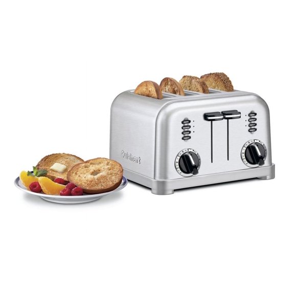 Cuisinart 4-Slice Stainless Steel Classic Toaster for Bread and Bagels ...