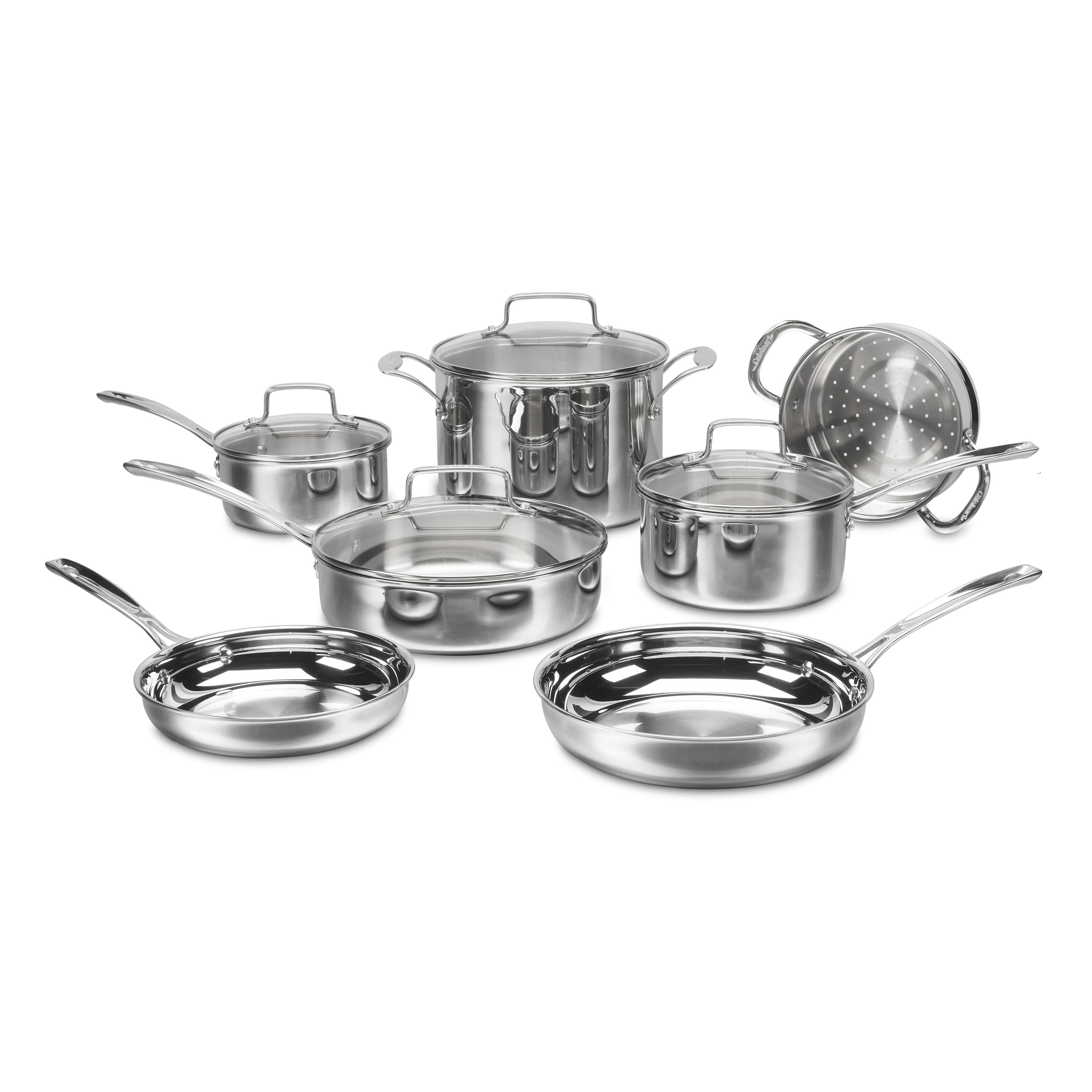 Free Shipping! Cuisinart Tri-Ply Pro Stainless 11-Piece Cookware Set ...