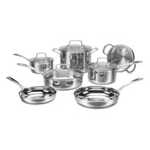 Cuisinart MultiClad Pro Stainless Steel Large Roaster with Handles, 16 ...