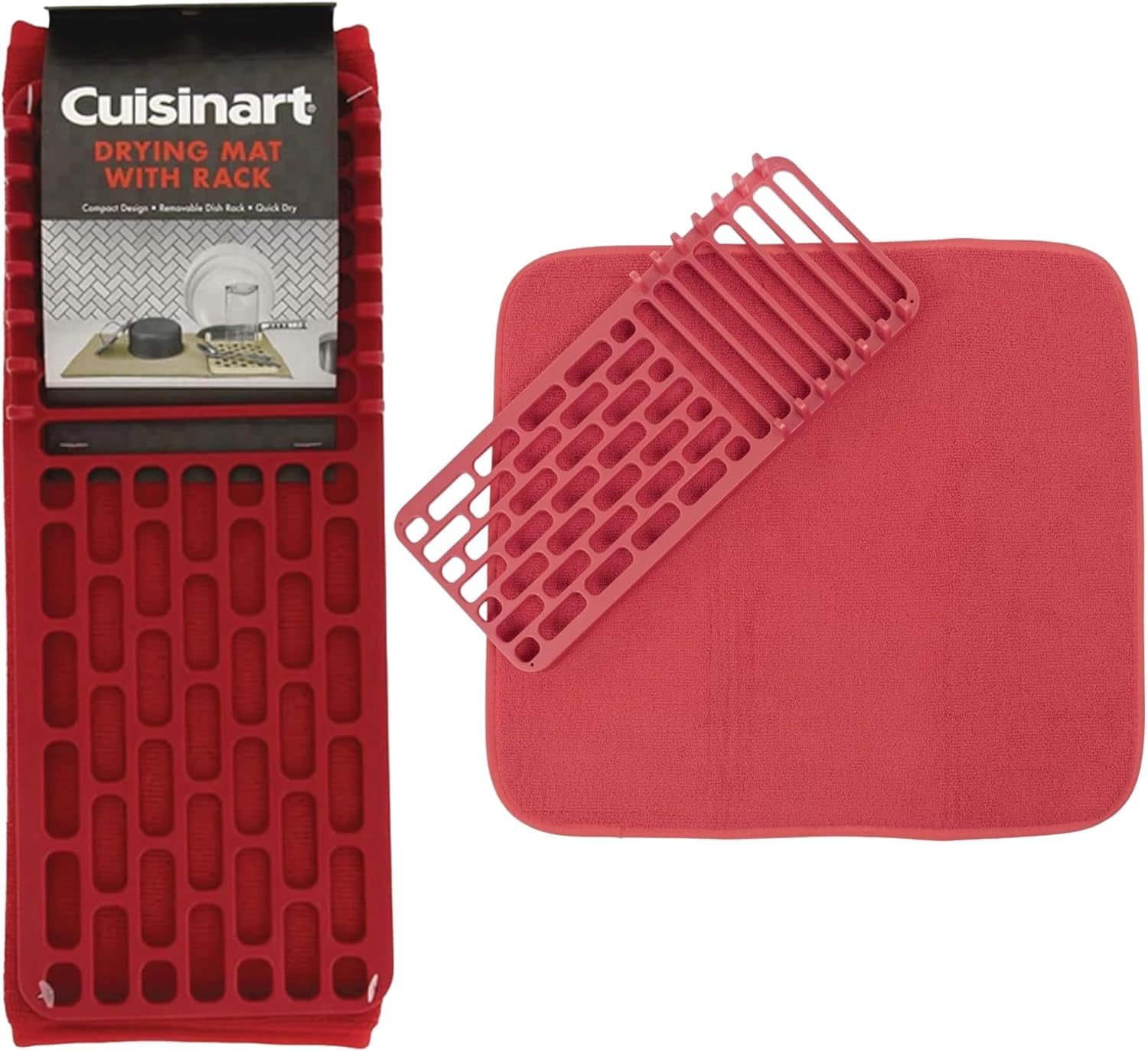Cuisinart dish drying mat, standard, red - Walmart.com