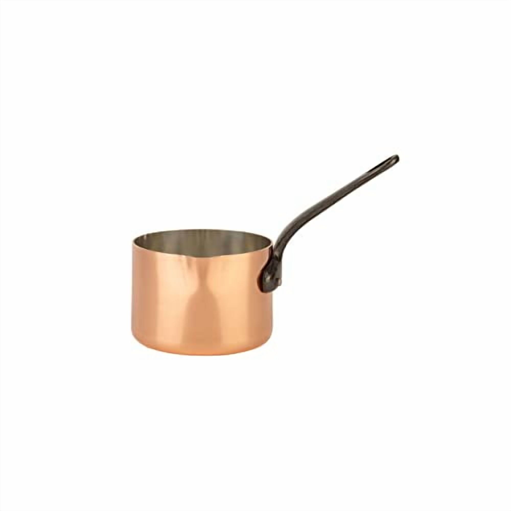Cuisine Romefort | tinned copper saucepan with pouring spout and cast ...