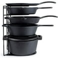 Cuisinel Cookware Shelf Stand - 5-Tier Stacker Pan Organizer for ...