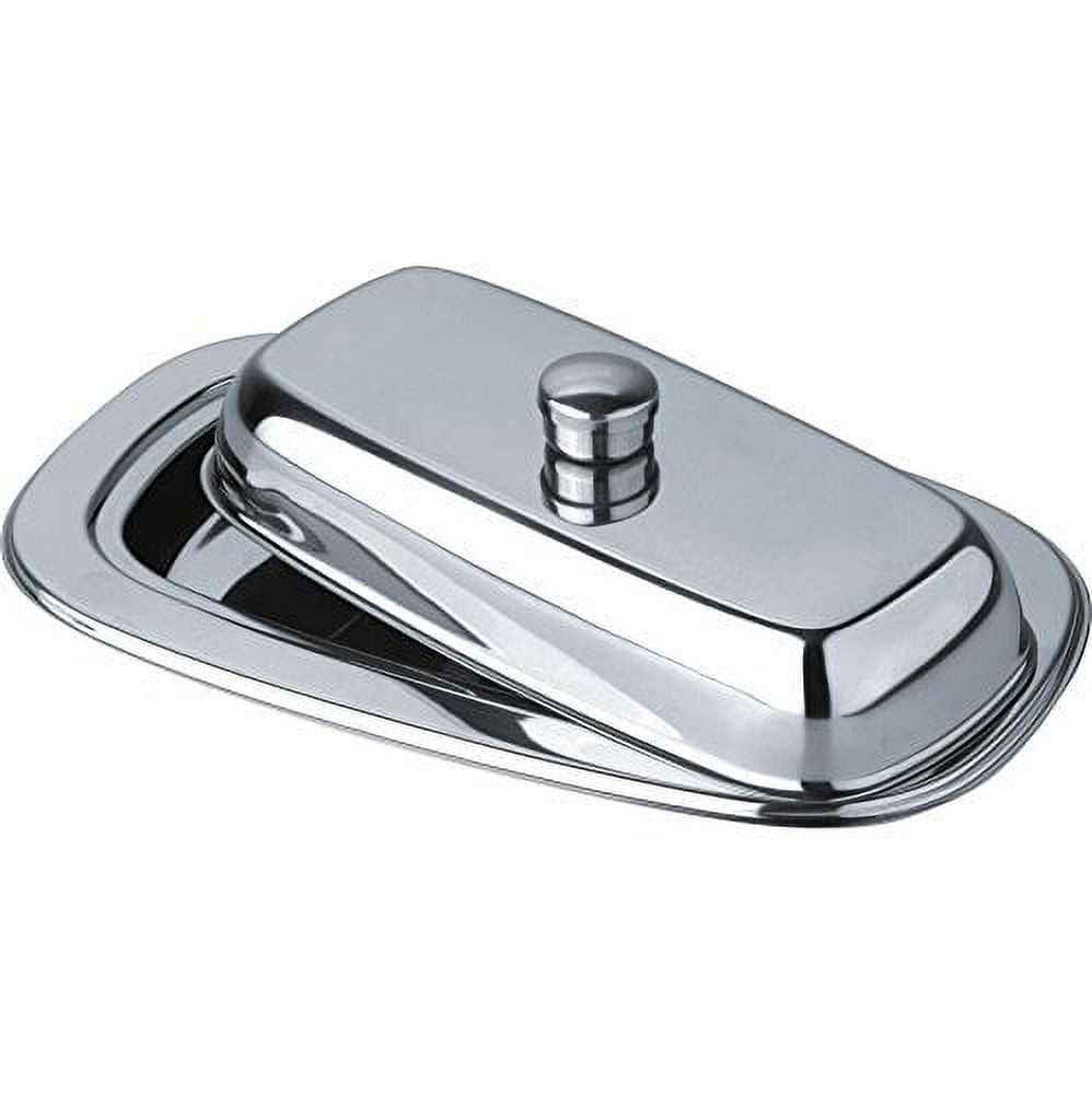 Cuisinox Stainless Steel Rectangular Butter Dish Silver 8" x 4.5" x 2.5 ...