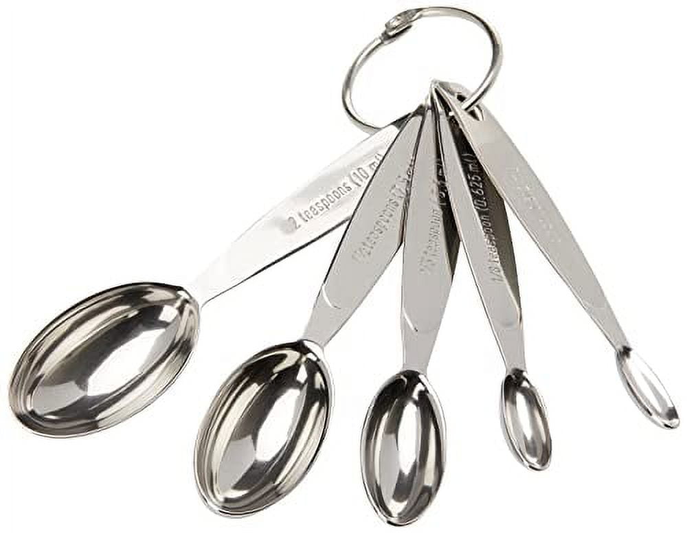 Cuisipro Measuring Spoons Set Stainless Steel, Heavy Duty Teaspoons Set ...