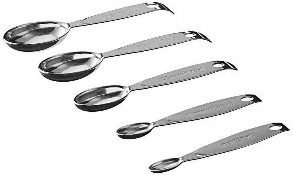 Cuisipro Measuring Spoons Set Stainless Steel, Heavy Duty Teaspoons Set ...