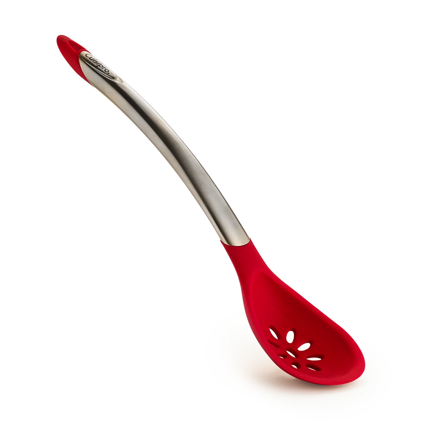 Cuisipro Silicone & Stainless Steel Slotted Spoon, Red - Walmart.com