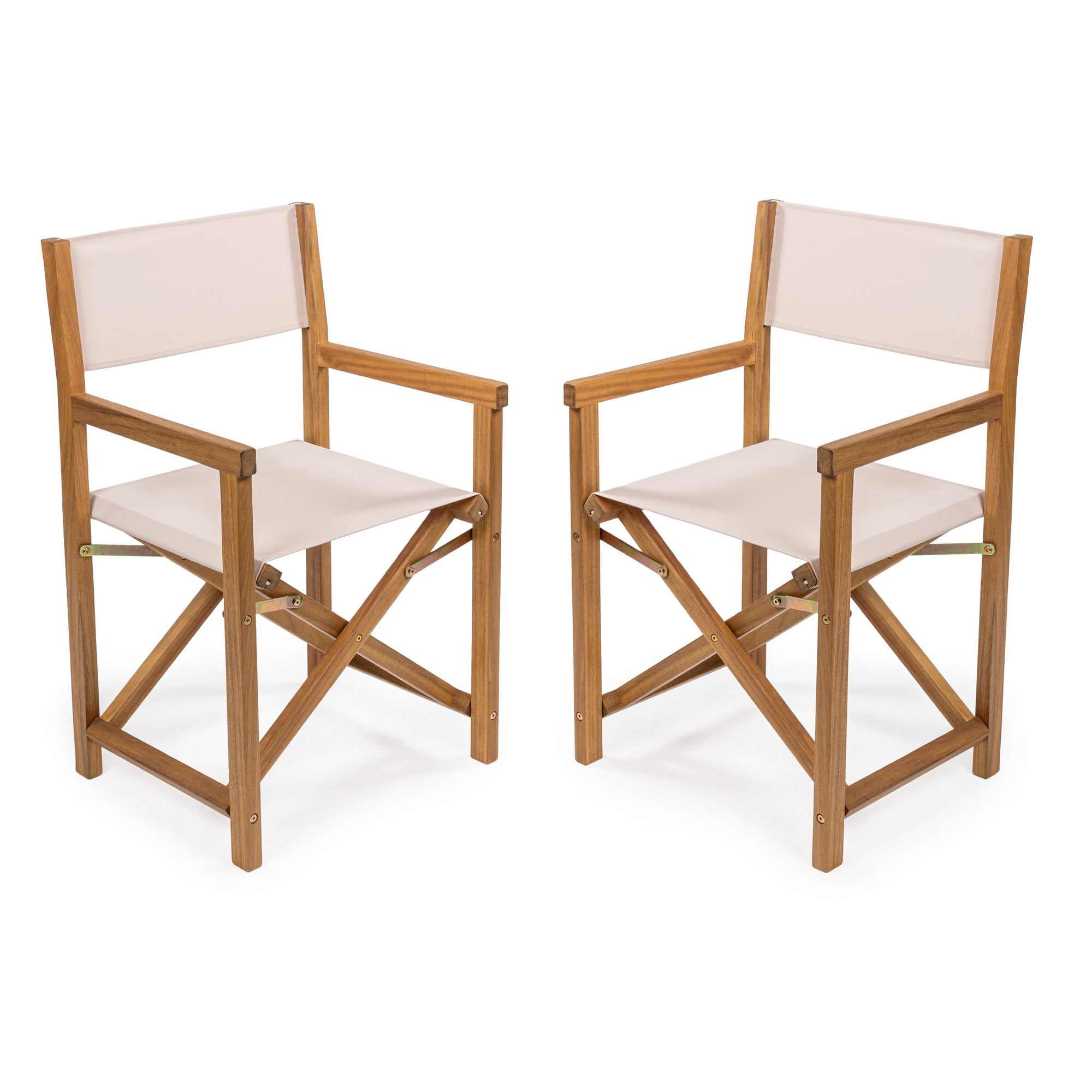 Cukor Classic Vintage Outdoor Acacia Wood Folding Director Chair with ...