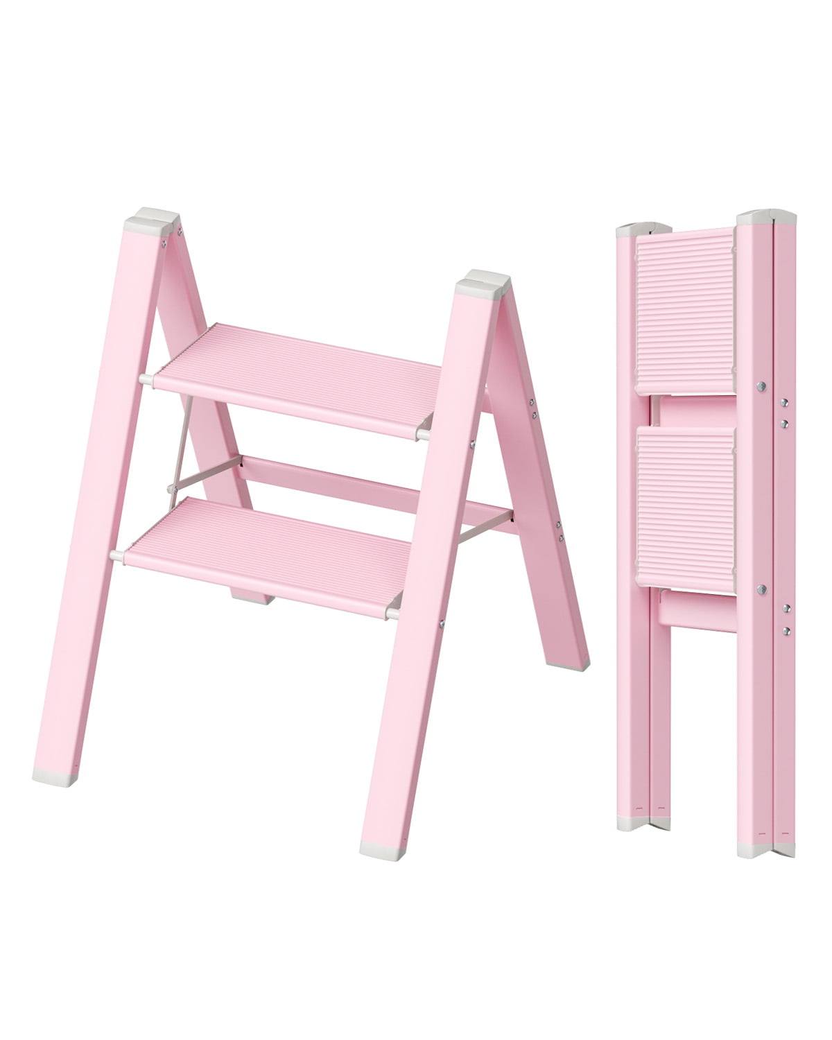 Culaccino 2 Step Ladder Folding Step Stool Anti-Slip Wide Pedal ...