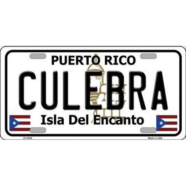 Culebra Puerto Rico Metal License Plate Style Sign - Walmart Business ...