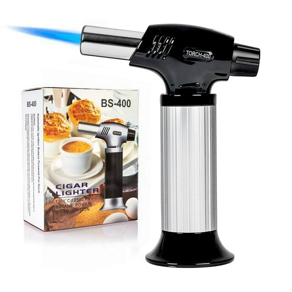 COWIN Culinary Butane Torch, Kitchen Blow Torch, Refillable with Safety ...