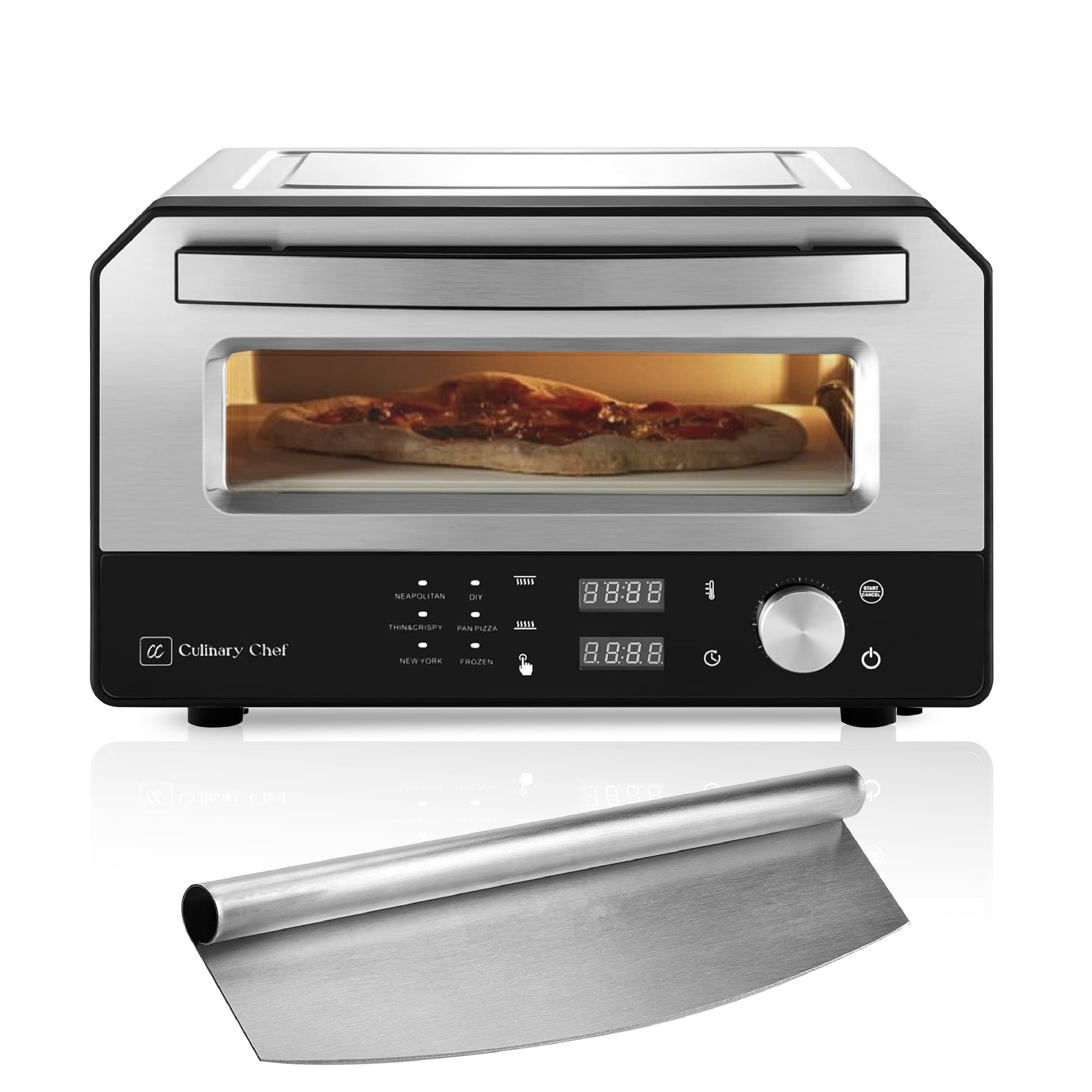Culinary Chef Indoor Pizza Oven with Rapid Cooking, 3 Heat Modes, X ...