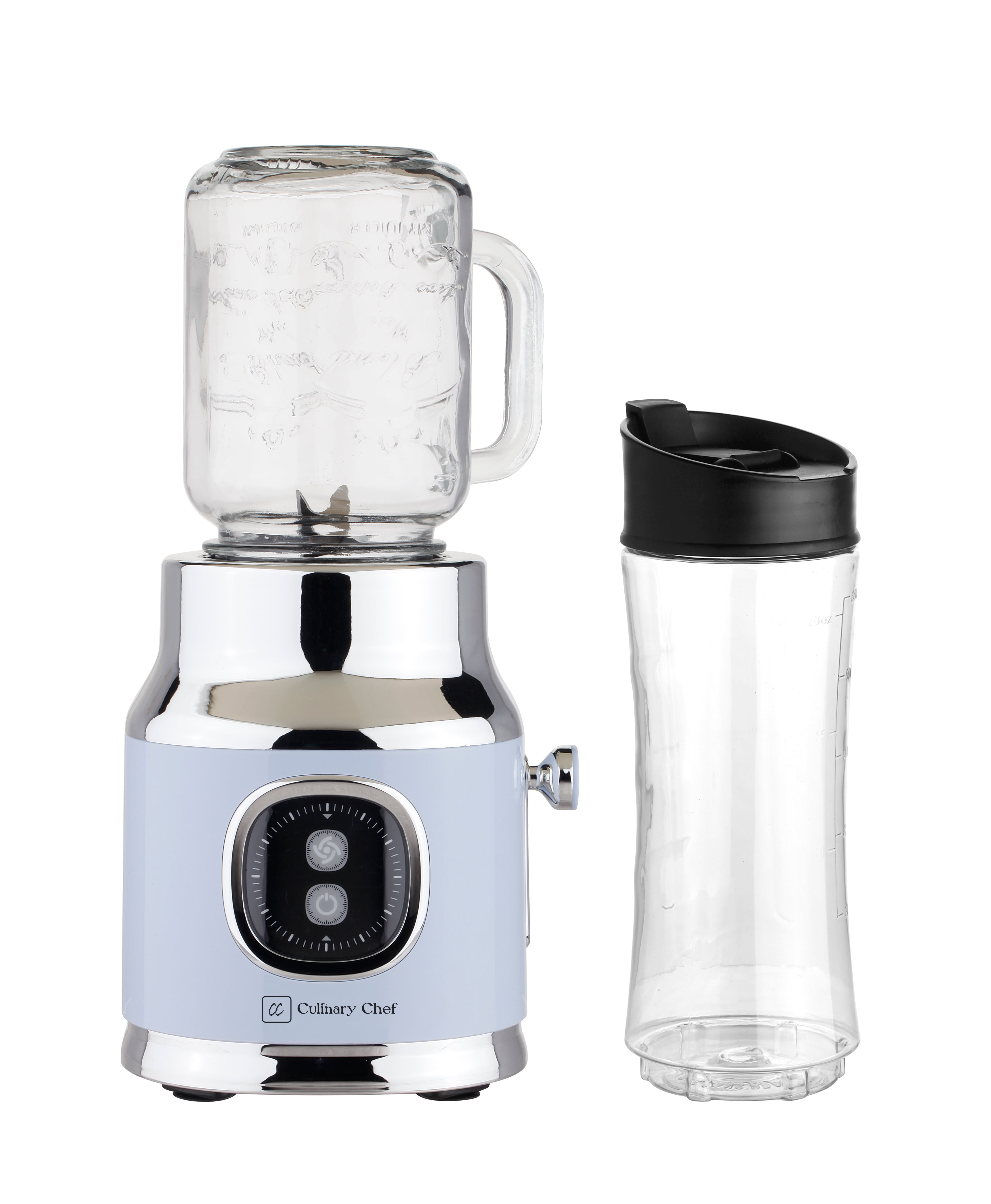 Culinary Chef Powerful 300W Maker Blender with Mason Jar for Smoothies ...