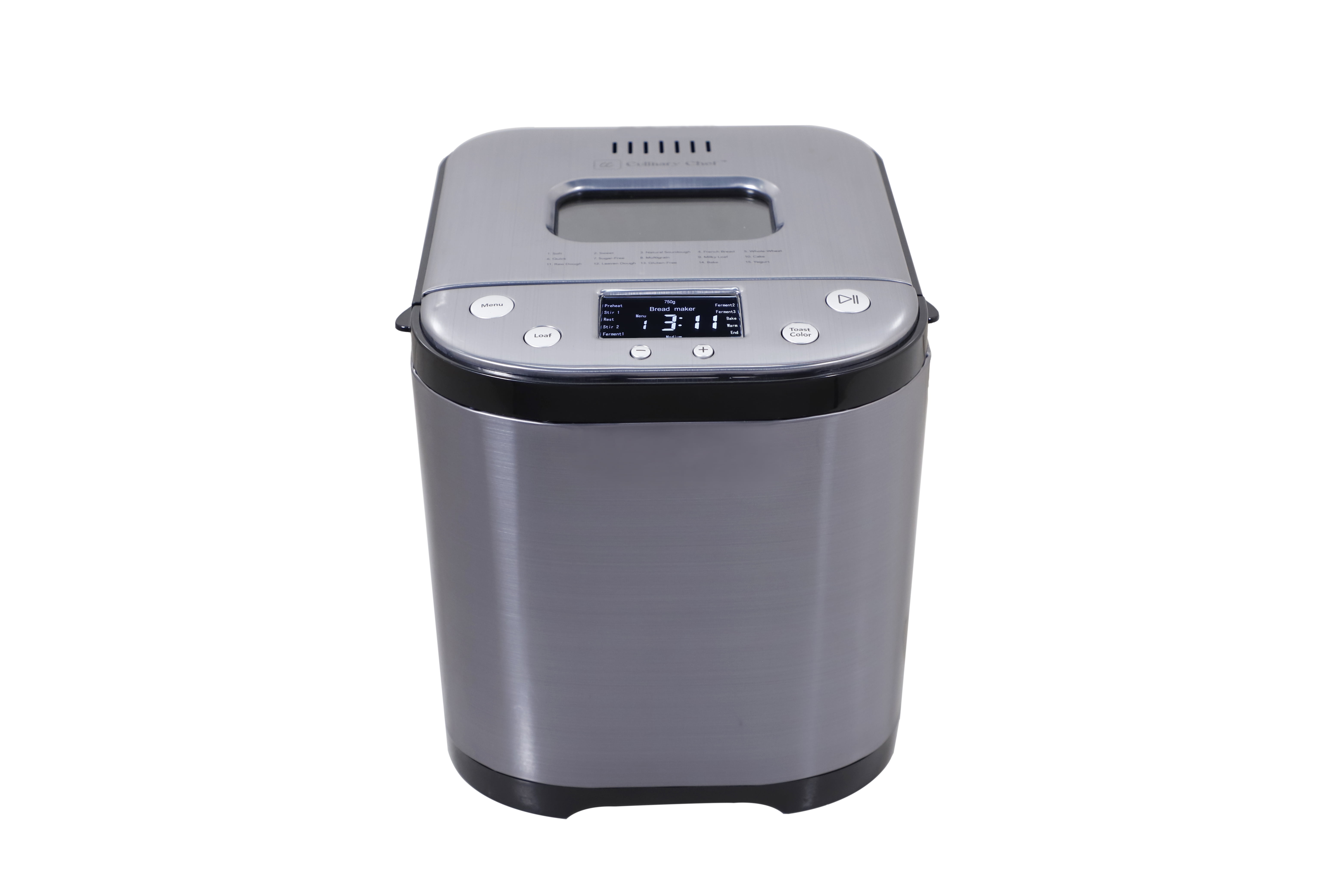 Culinary Chef Professional Automatic Bread Maker, Black - Walmart.com